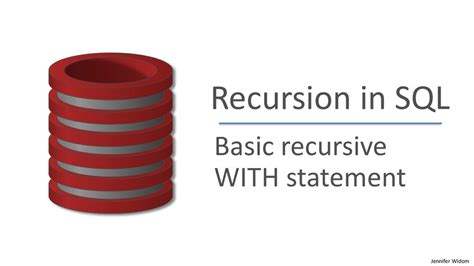 recursion in sql basic recursive with statement ppt download