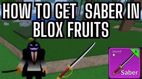 How To Get Saber In Blox Fruits Quick Easy Tutorial Youtube