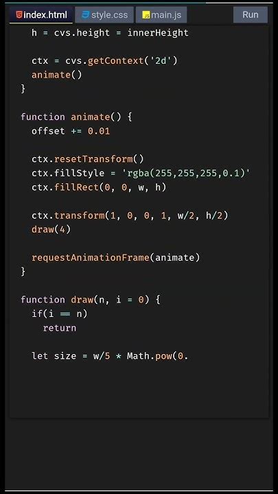 create rectangle animation with html canvas html5 canvas tutorial shorts coding javascript