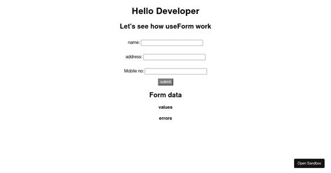 GaneshKathar React Custom Hook Codesandbox