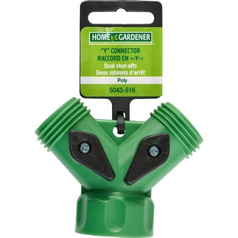 Raccord double pour tuyau d arrosage avec valves d arrêt