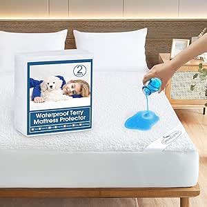 Amazon Paquete De Protectores De Colch N Tama O King S Banas
