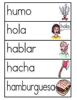 Palabras Con La Letra H En Espanol