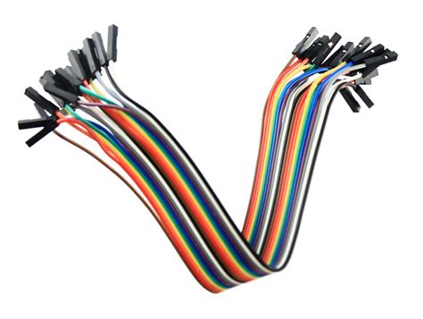 Jumper Premium para Protoboard Fêmea Fêmea 20 cm Kit c 20 peças