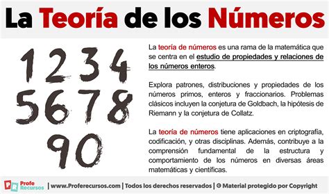 Qué es la Teoría de los Números