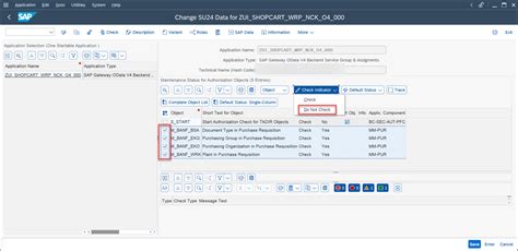 provide authorizations to users for non released authorization objects checked by the create