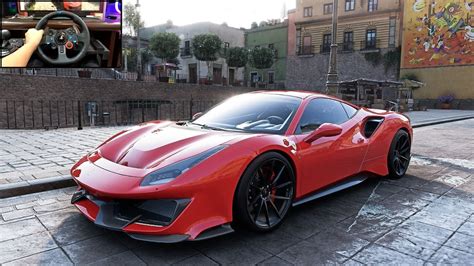 Ferrari 488 Pista Forza Horizon 5 Logitech G29 Shifter Gameplay