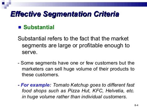 effective segmentation criteria