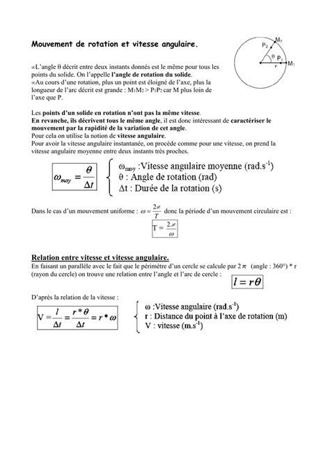 Découvrir 94 imagen formule de vitesse angulaire fr thptnganamst edu vn