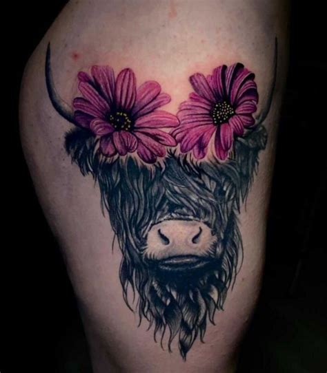 Unique Highland Cow Tattoos You Must Love Xuzinuo