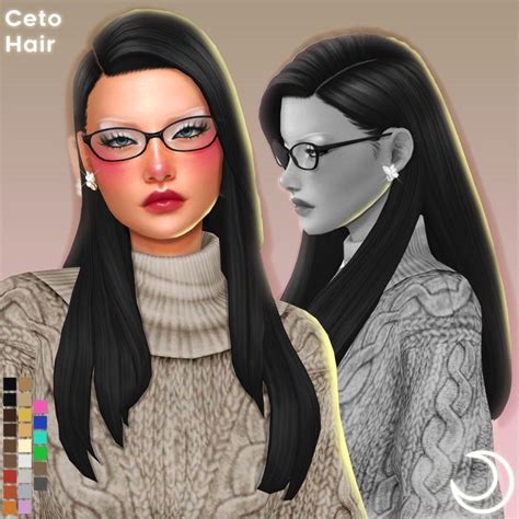 CETO HAIR BY IMVIKAI ImVikai In 2024 Sims Hair Sims Sims 4 Cc Packs