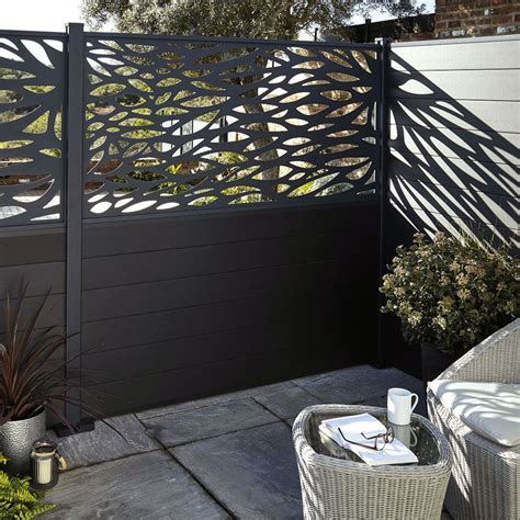 Brise vue en aluminium ajouré Panneau décoratif jardin Design de