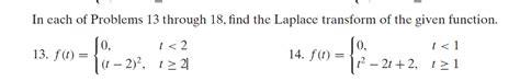 solved in each of problems 13 through 18 find the laplace