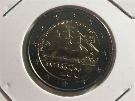 2 EURO ESTONIE 2020 200 ANS EXPEDITION ANTARCTIQUE COMMEMORATIVE NEUVE