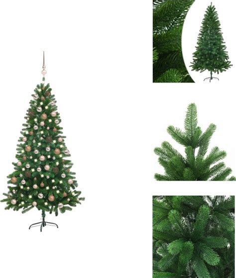 VidaXL Kunstkerstboom Realistisch 150 Cm Groen Met LED