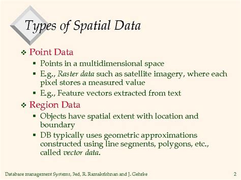spatial data management chapter 28 database management systems