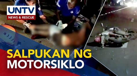 2 Motorsiklo Nagsalpukan 1 Sa Mga Sakay Na Nagtamo Ng Malaking Sugat