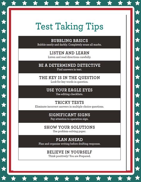 Test Taking Strategies Examples