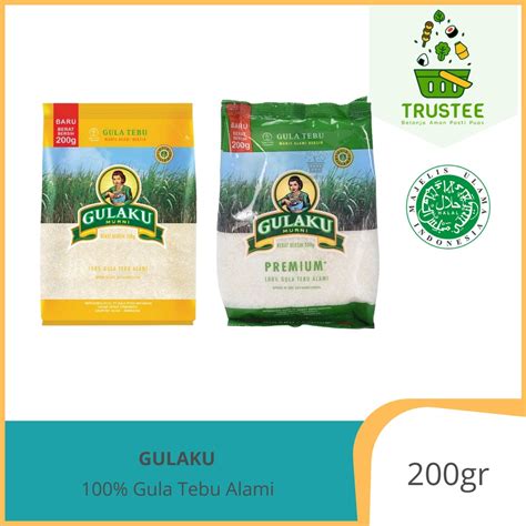 Jual GULAKU Gula Pasir Premium Sugar 200gr Tebu Murni Kristal Alami