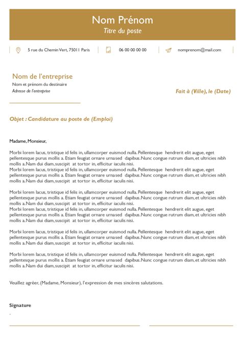 Exemplaire Lettre De Motivation Avec Prestentiont Salariale Pdf
