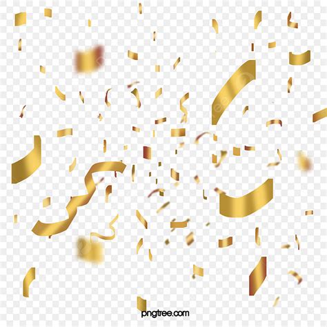 Shaving PNG Transparent Flying Celebration Gold Shavings Gold
