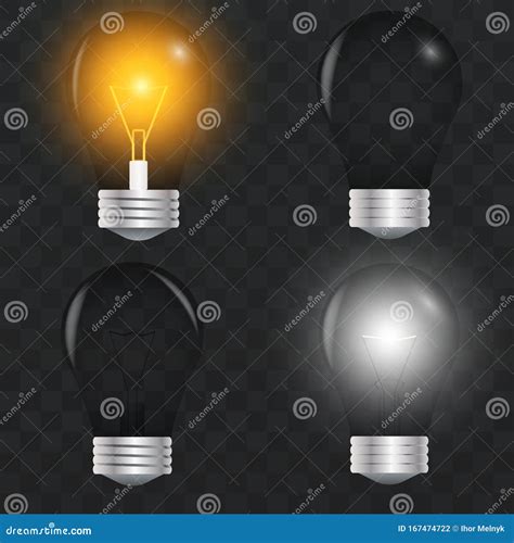 Light Bulb Realistic Stock Vector Illustration Of Creative