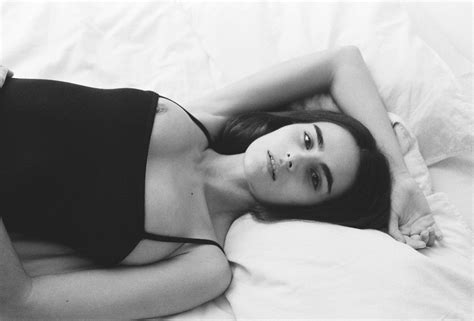 Spanish Seductress Júlia Moreno Montes Strips Naked to Pose in B W