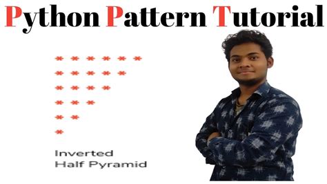 draw inverted half pyramid pattern in python python for beginners python for beginners