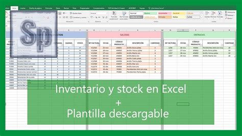 Cómo crear INVENTARIO y control de STOCK en Excel Entradas y salidas