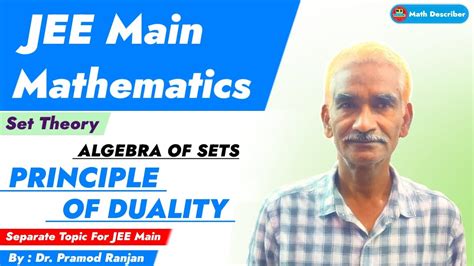 principle of duality duality principle algebra of sets set theory jee main mathematics