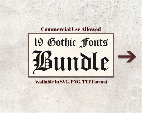 Gothic Fonts Svg Png Ttf Letters And Numbers Alphabet Etsy Ireland