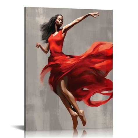 C04 GENYS African Woman Canvas Wall Art African American Poster Black