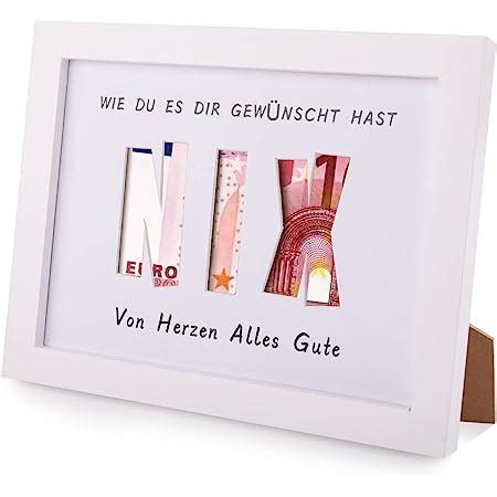 Amazon de Geldgeschenk für alle Sich Nichts wünschen NIX Frauen
