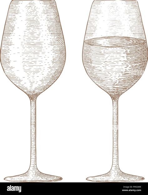 Glass Of Wine Hand Drawn Sketch Stock Vector Image Art Alamy