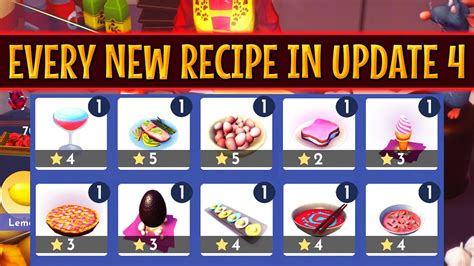 Every New Recipe In Disney Dreamlight Valley How To Cook Every New