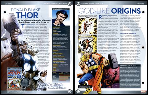 Thor Donald Blake TH 01 Heroes Avengers Marvel Fact File Page