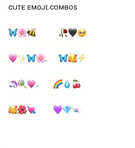 Cute Emoji Combos For Instagram