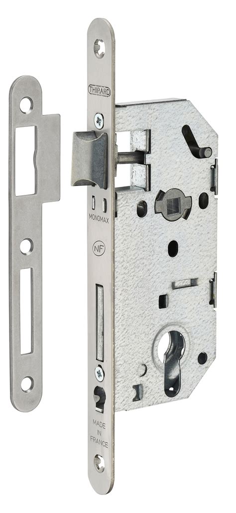 Serrure encastrée bouts ronds réversible THIRARD à clé axe 40 mm