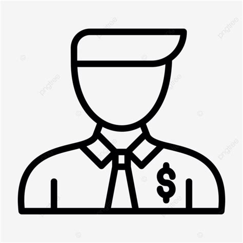Icono De Línea De Vendedor Vector PNG Icono De Vendedor Vendedor