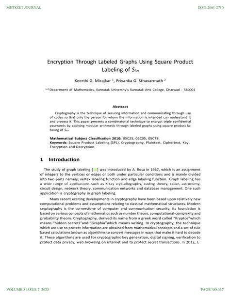 pdf encryption through labelled graphs using spl