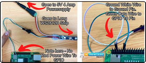 interface a ws2812 rgb with raspberry pi 4 the engineering projects