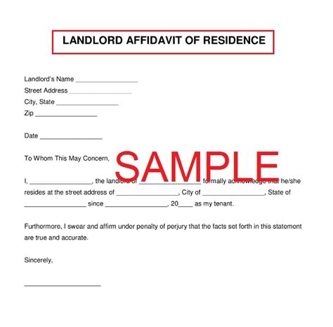Affidavit Of Residency Letter For Infoupdate Wallpaper Images