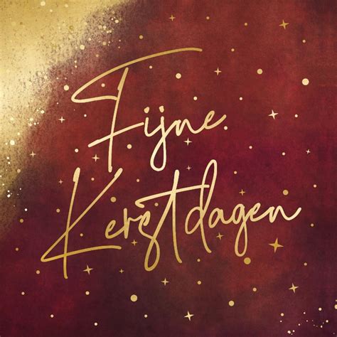 Stijlvolle Rode Kerstkaart Met Papieren Kaartje2go