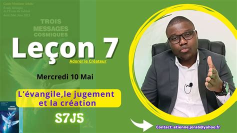 Leçon 7 Lévangile le jugement et la création MERCREDI Leçon école