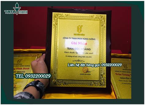 Khung lưu niệm bảng vinh danh tại Tatamimi
