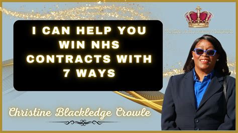 I CAN HELP YOU WIN NHS CONTRACTS WITH 7 WAYS YouTube