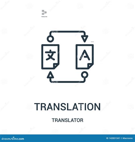 Translation Icon Vector From Translator Collection Thin Line