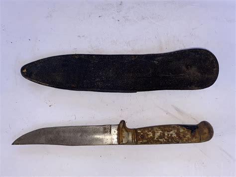 Mavin Vintage Imperial Fixed Blade Hunting Knife With Sheath