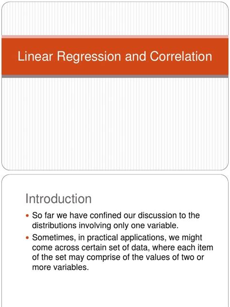 linear regression and corelation correlation and dependence regression analysis