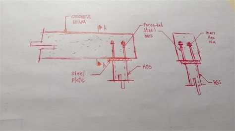 Steel Beam Connection To Concrete Column The Best Picture Of Beam